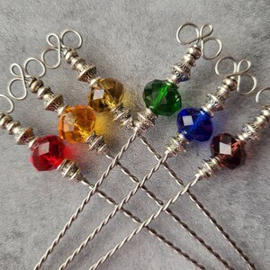 Faceted Glass, 6pc Martini Picks, Cocktail Picks, Light Appetizer ...