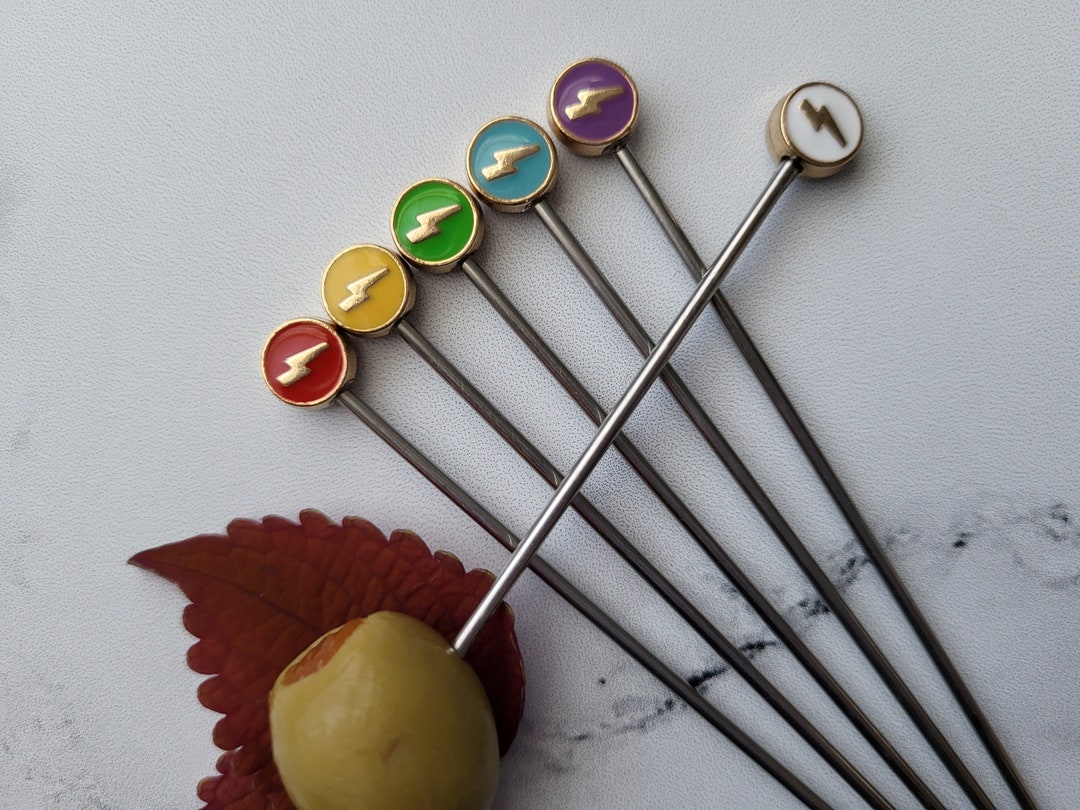 Lightning Bolt Martini Picks, Petite Cocktail Picks, Appetizer Skewers ...