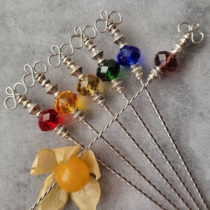 Faceted Glass, 6pc Martini Picks, Cocktail Picks, Light Appetizer ...