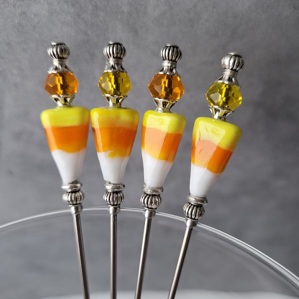 Candy Corn Picks - Etsy