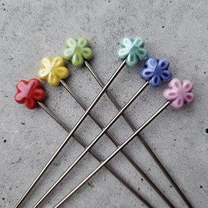 Ceramic Posies, 6pc Flower Martini Picks, Cocktail Picks, Appetizer ...