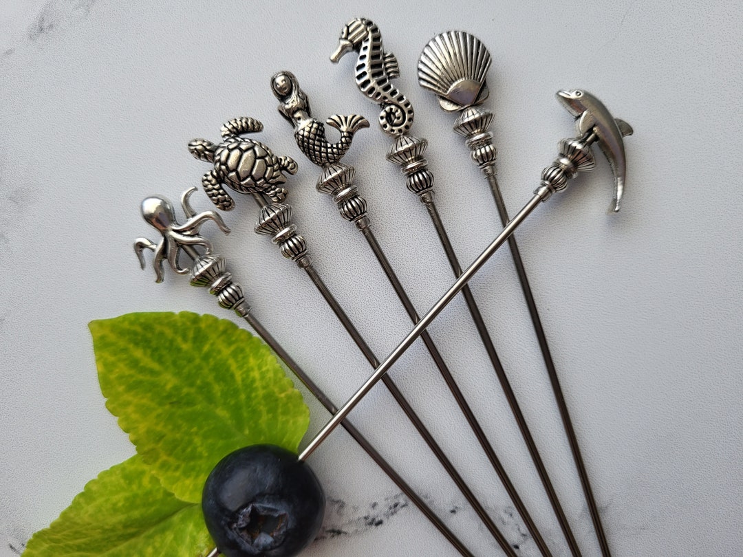 Ocean Life, Deep Sea 6pc Martini Picks, Cocktail Picks, Appetizer ...