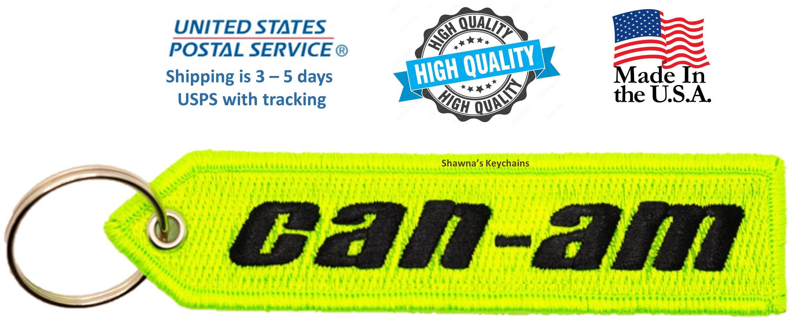 CAN-AM Keychain Patch Trike Motorcycle Keychain | ATV Embroidery | 2 ...