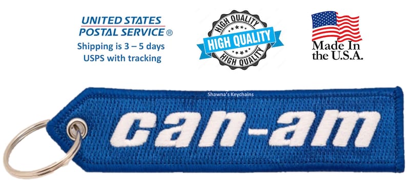 CAN-AM Keychain Patch Trike Motorcycle Keychain | ATV Embroidery | 2 ...