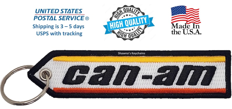 CAN-AM Keychain Patch Trike Motorcycle Keychain | ATV Embroidery | 2 ...