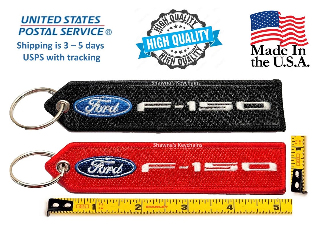 Ford F-150 Keychain Patch | Custom 17 Colors Ford Truck Keychain ...