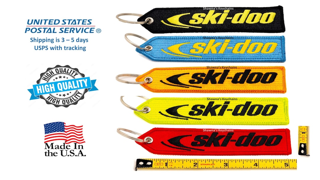Ski-doo Keychain Patch Snowmobile Keychain | Boat Watercraft Keychain ...