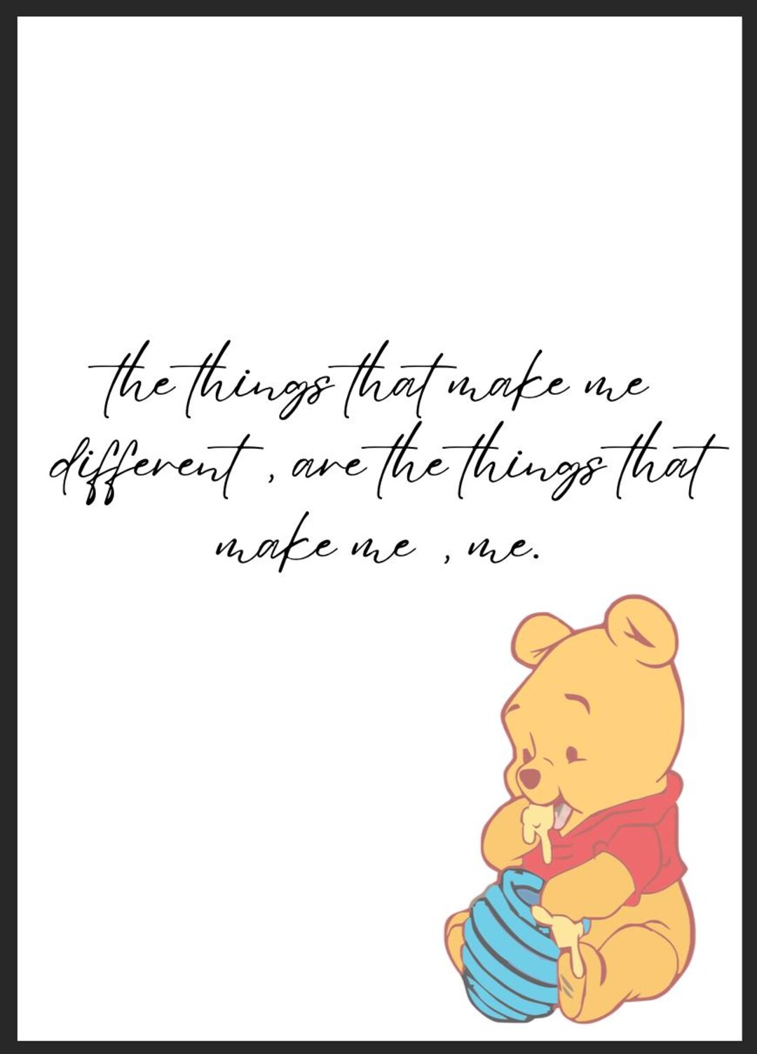 Winnie the Pooh Piglet Quote Print - Baby Nursery Wall Art - Etsy