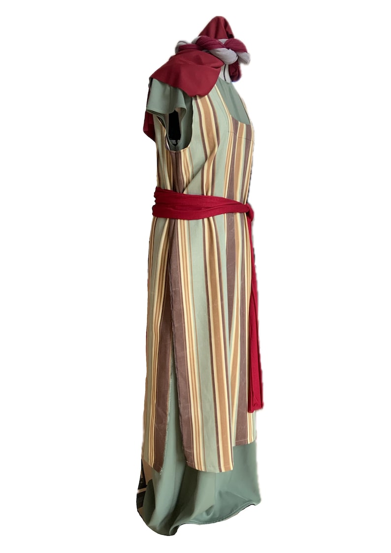 Striped Ancient Costume Unisex for Plays and Dramas, Christmas Costume ...