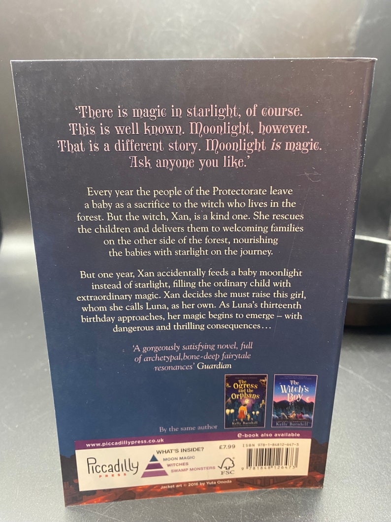 The Girl Who Drank the Moon by Kelly Barnhill - Etsy