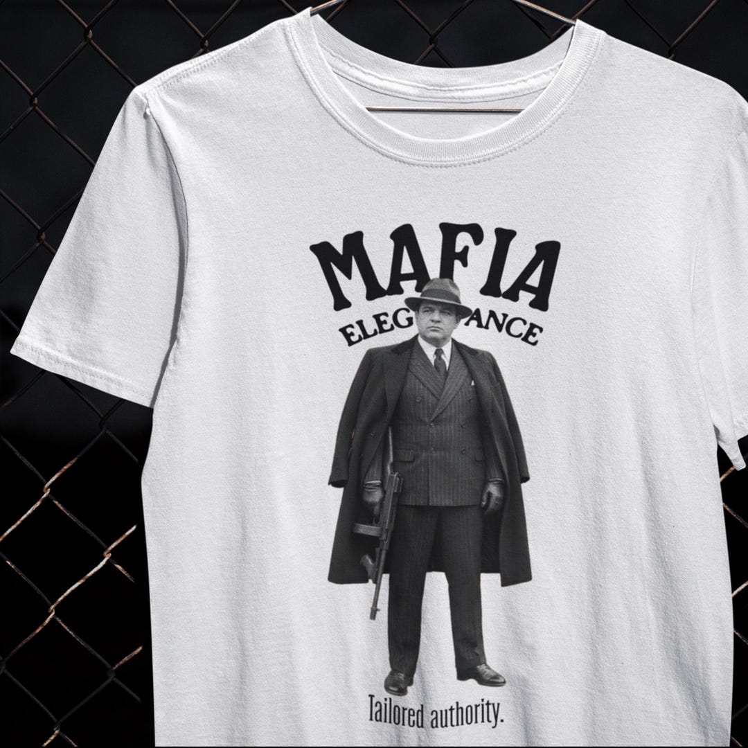 Mafia Elegance Shirt Mobster Shirt Power T-shirt Old Money Style Tee - Etsy