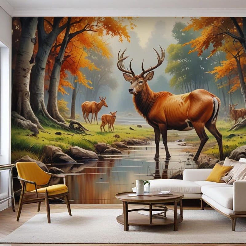Deer Wallpaper - Etsy
