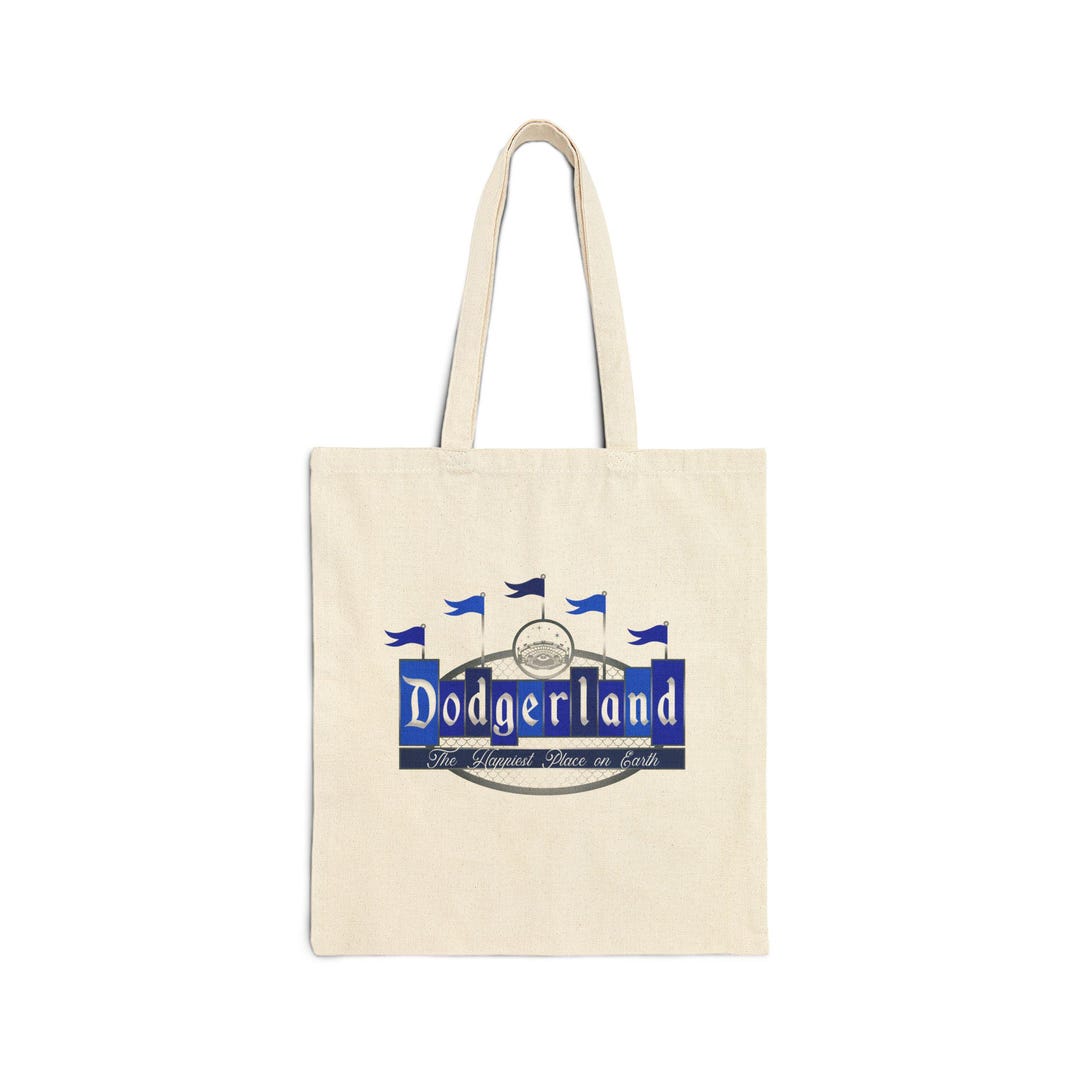 Disneyland Dodgerland Los Angeles Dodgers Cotton Canvas Tote Bag - Etsy