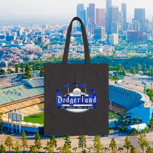 Disneyland Dodgerland Los Angeles Dodgers Cotton Canvas Tote Bag - Etsy