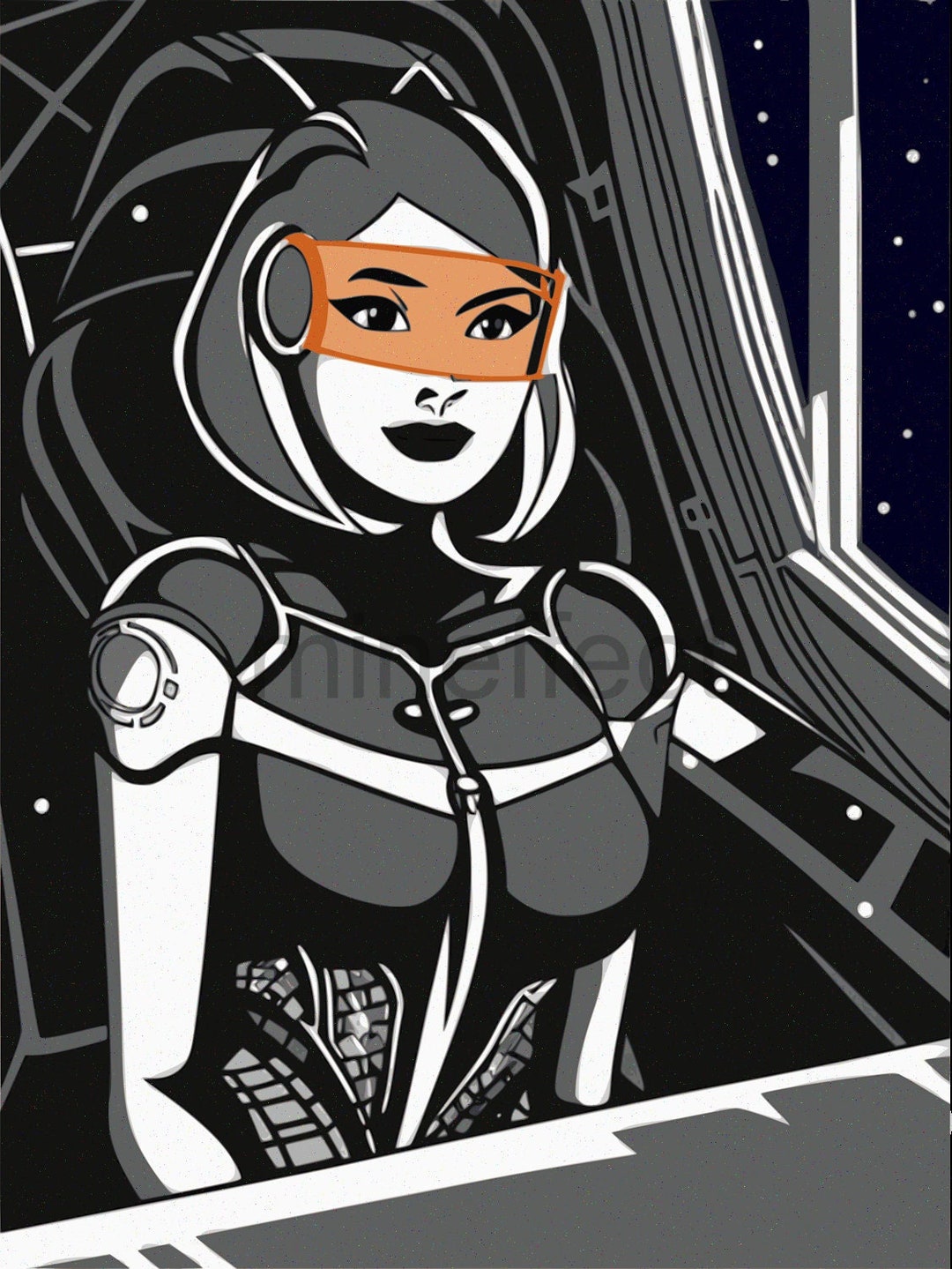 Edi SVG & PNG Mass Effect Vector Fan Art - Etsy