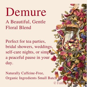 Demure Handcrafted Flower Herbal Tea - Etsy