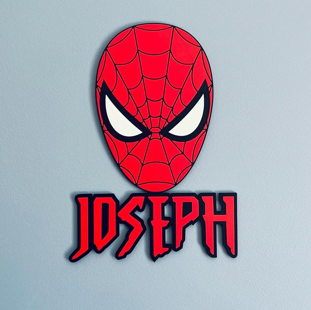 Personalized Spiderman Name Sign! - Marvel Spider-man - Custom Name ...