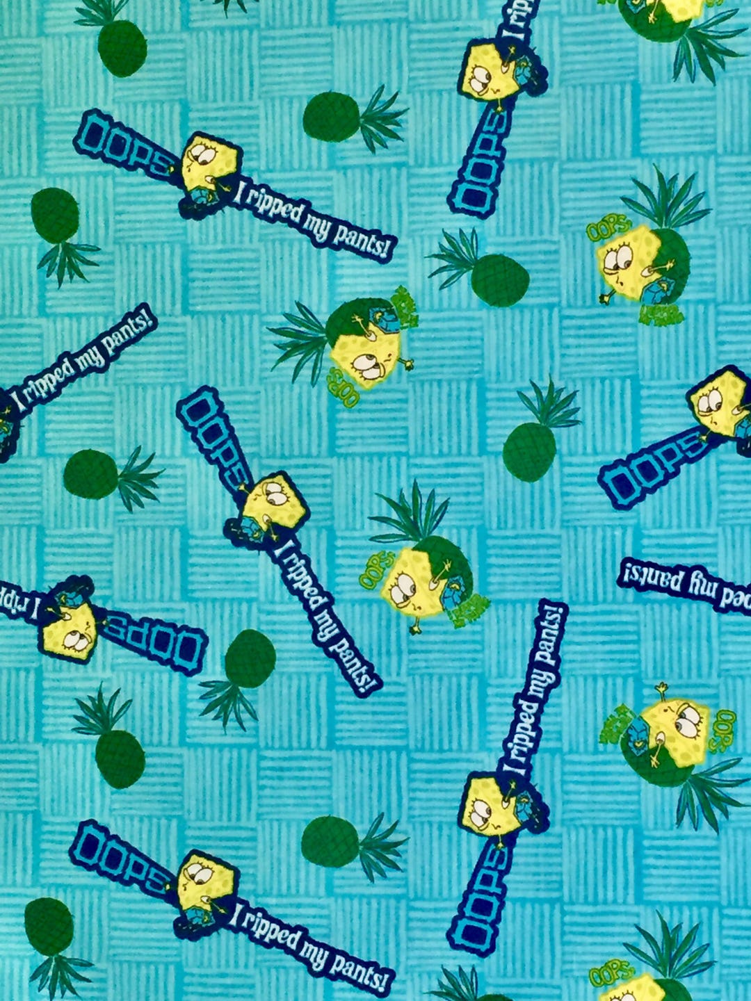 58" Wide X 1 Yard Spongebob Ripped Pants Fabric - Etsy