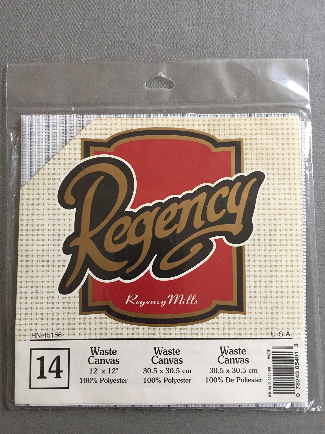 Regency Mills Waste Canvas 12"x12" Polyester - Etsy