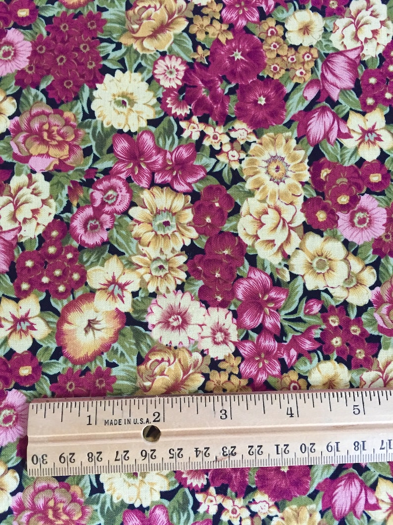 Peter Pan Gold Burgundy Floral 42"x24" - Etsy