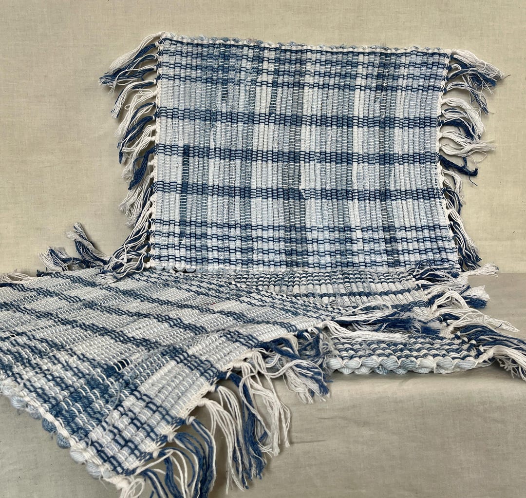 Four Rag Rug Placemats - Etsy