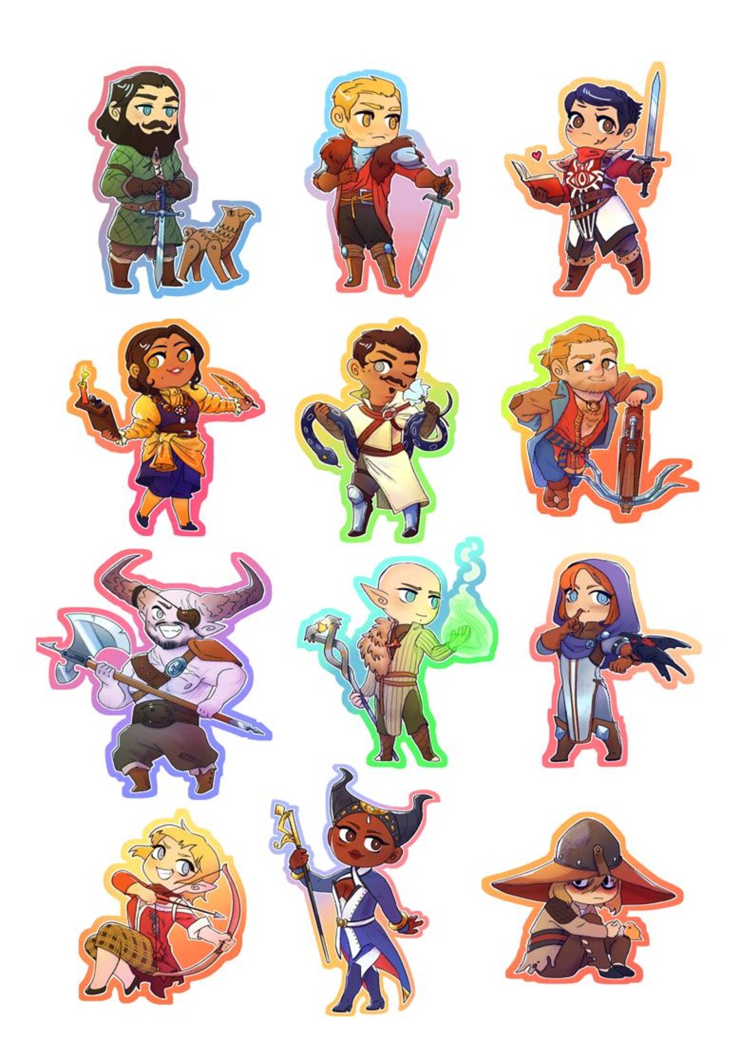 DA: Inquisition 12 Stickers Pack - Etsy