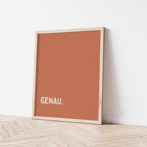 GENAU German Minimalist Art Print German Phrase Gift for German Learner ...