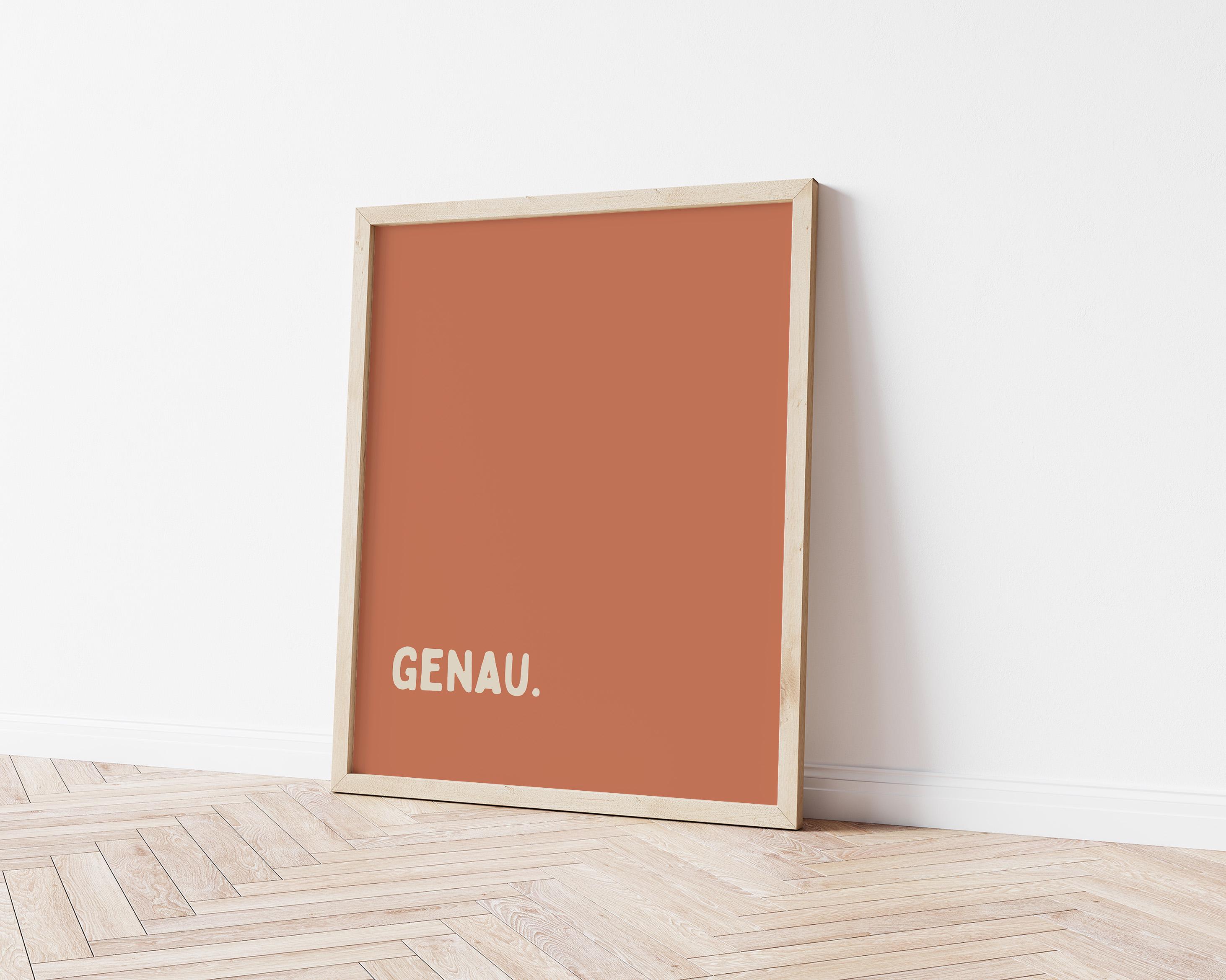 GENAU German Minimalist Art Print German Phrase Gift for German Learner ...