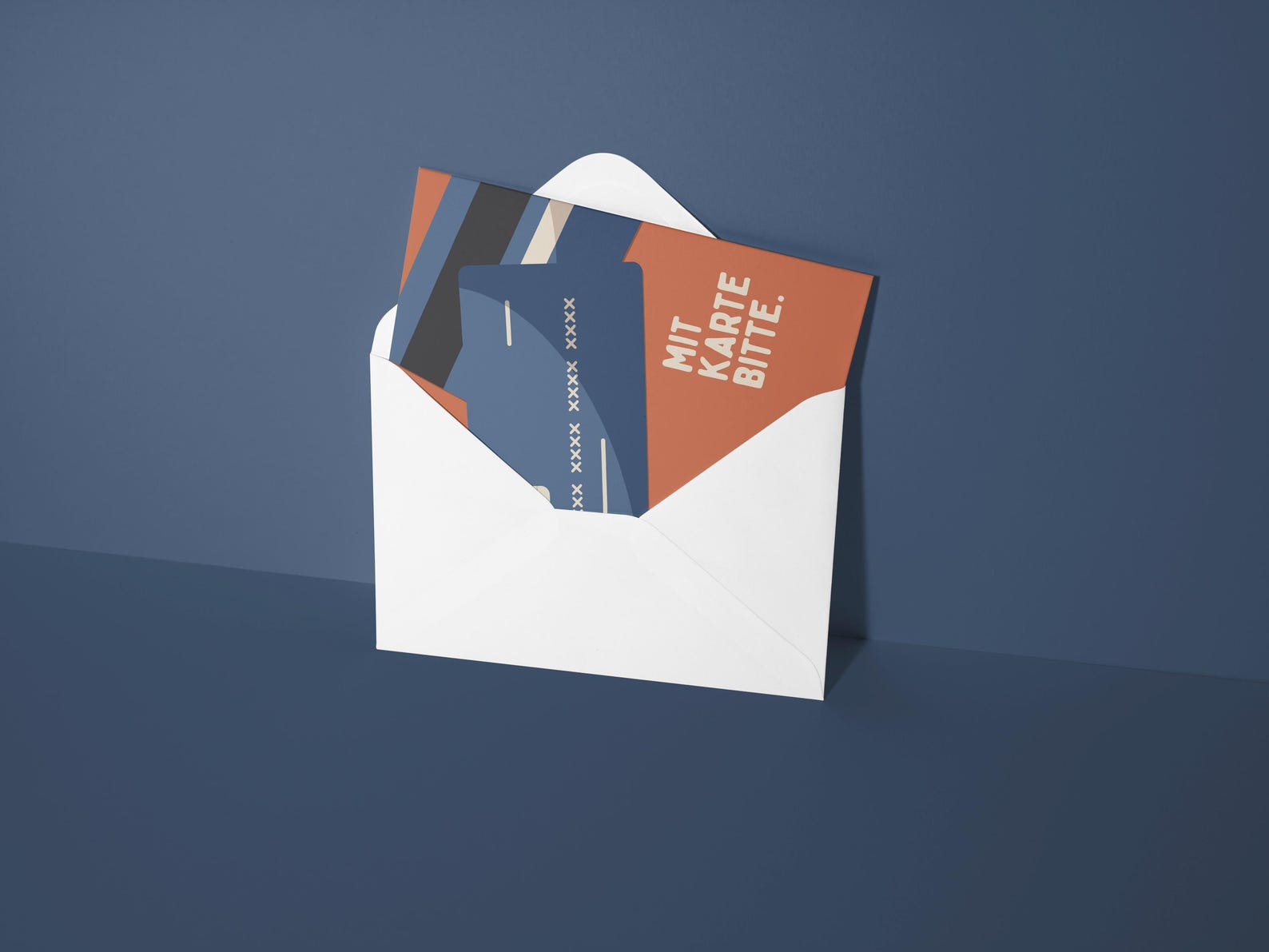 MIT KARTE BITTE Art German Minimalist Poster Phrase Gift for German Learner Minimalist German ...