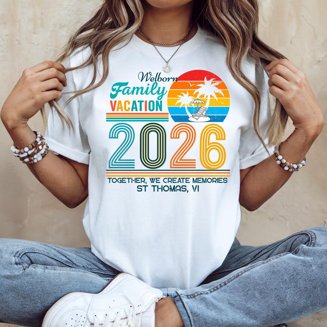Family Vacation Shirt: Creating Memories Together,2026 Custom Family ...