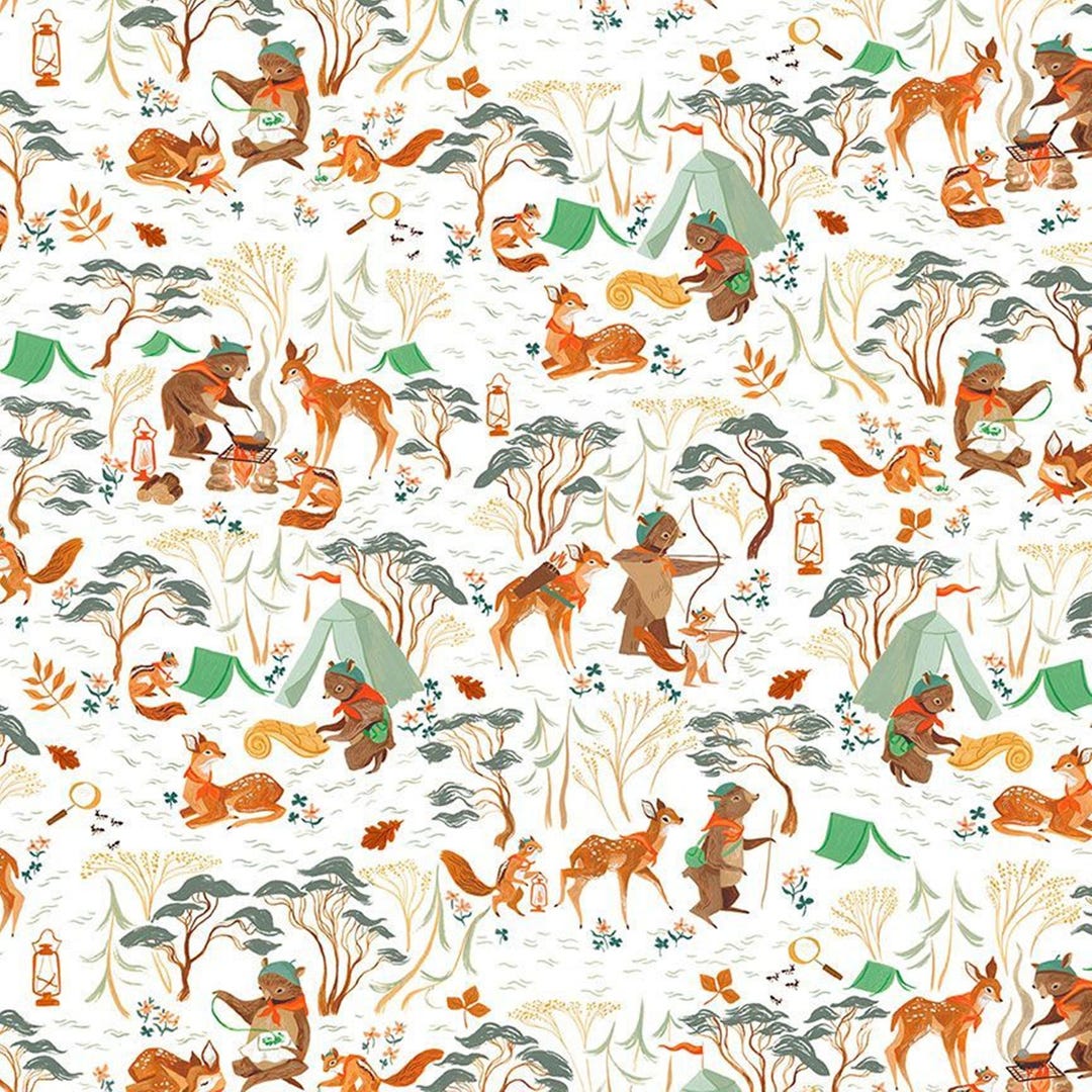 Camping Crew Designed by Rae Ritchie for Dear Stella STELLA-DRR3306 ...