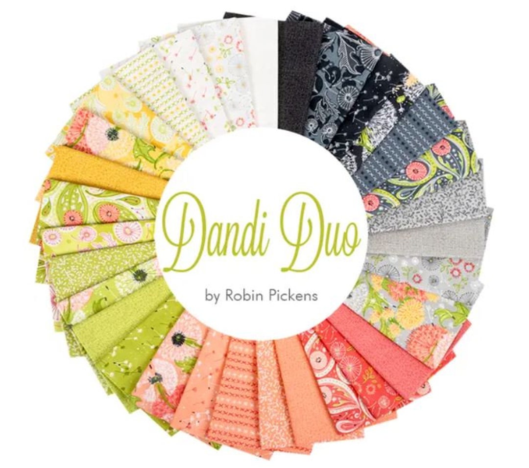 Dandi Duo Charm Pack by Robin Pickens for Moda Fabrics 42 5 Inch Squares - Etsy