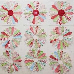 Dresden Plate Quilt Kit Partially Finished Quilt FREE SHIPPING - Etsy