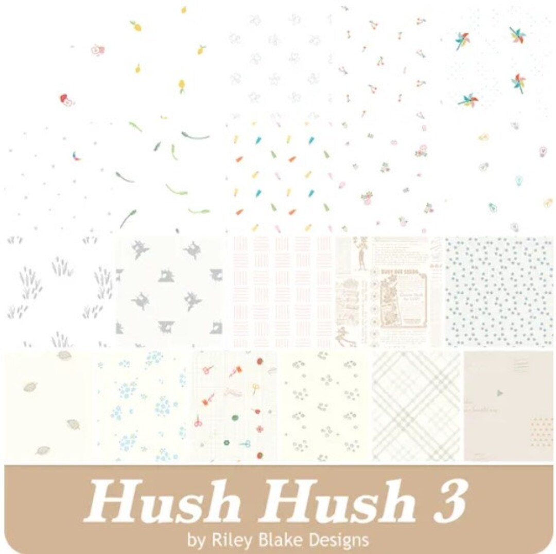 Hush Hush 3 1 Yard Bundle Includes a 1-yard Piece of Each Print in the ...