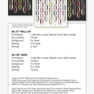 TIGHTROPE Quilt Pattern by Robin Pickens Lap Wall or Large - Etsy