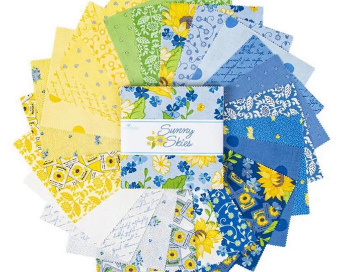 Sunshine Blue Skies Charm Pack 39820PP Designed by Create Joy Project ...