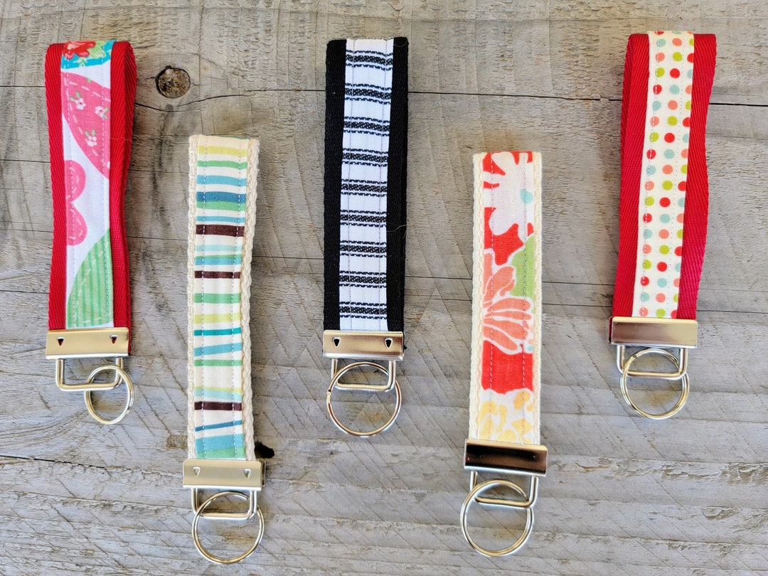 Handmade Key Fob Keychain, Wristlet Keychain, Key Fob, Cute Keychain ...