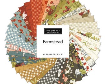 Sandalwood Charm Pack by 3 Sisters for Moda Fabrics (42) 5 Inch Squares ...