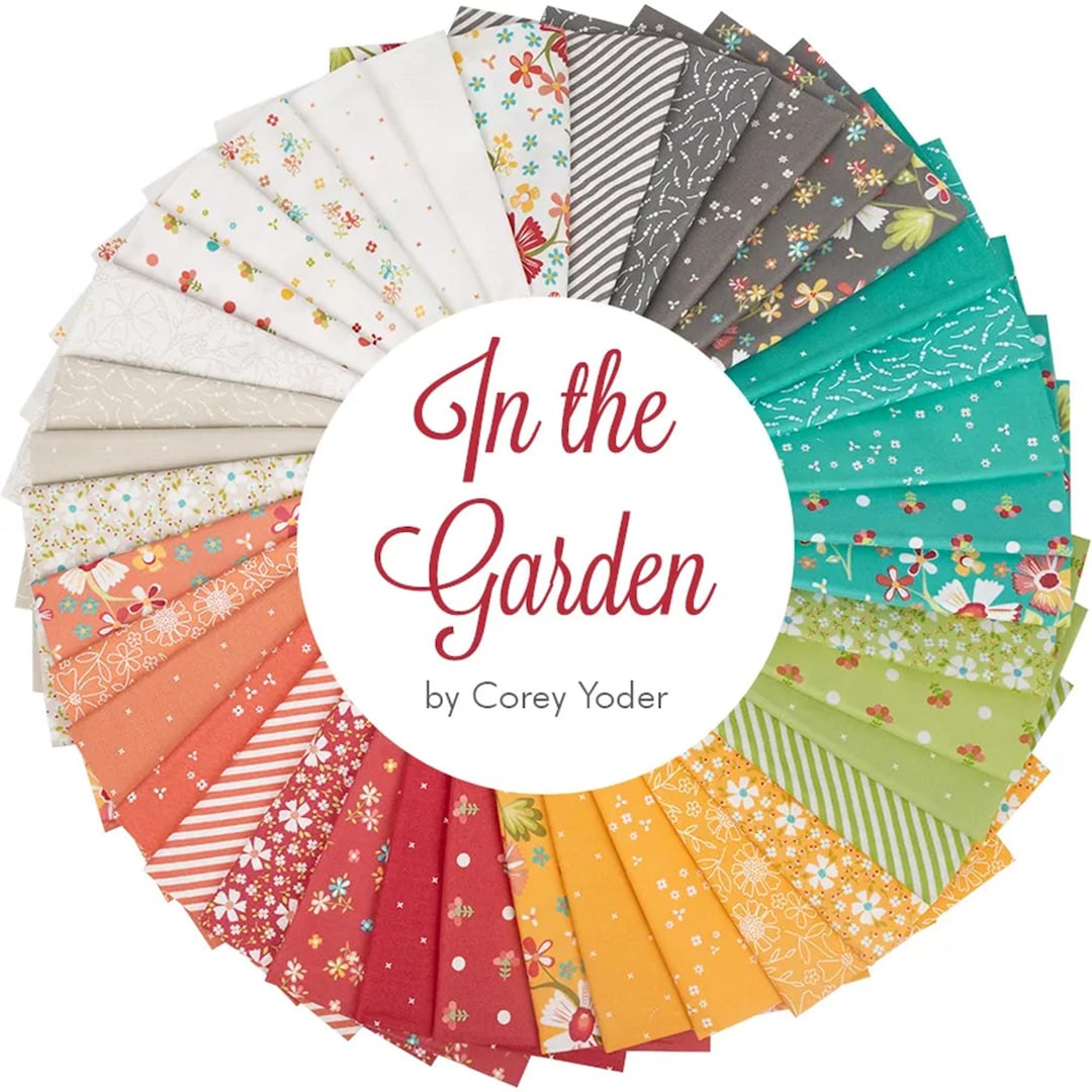 In the Garden Charm Pack by Corey Yoder Coriander Quilts-42 Pieces 5”x ...