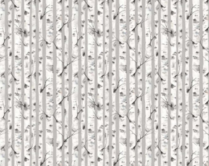 Woodland Adventures Mid-gray by Deborah Edwards for Northcott 25268-94 ...