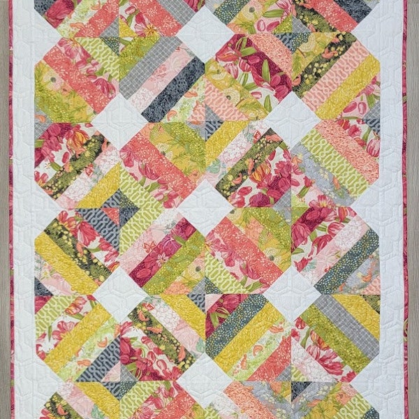 Robin Pickens Tulip Tango Fabric - Etsy