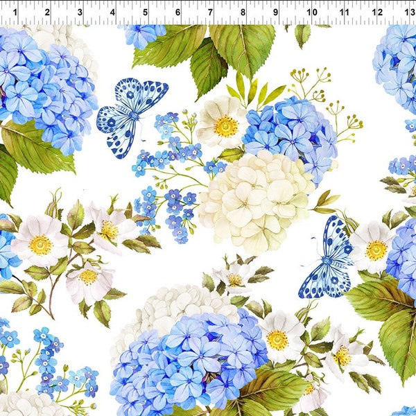 Periwinkle Spring Fabric Jason Yenter - Etsy