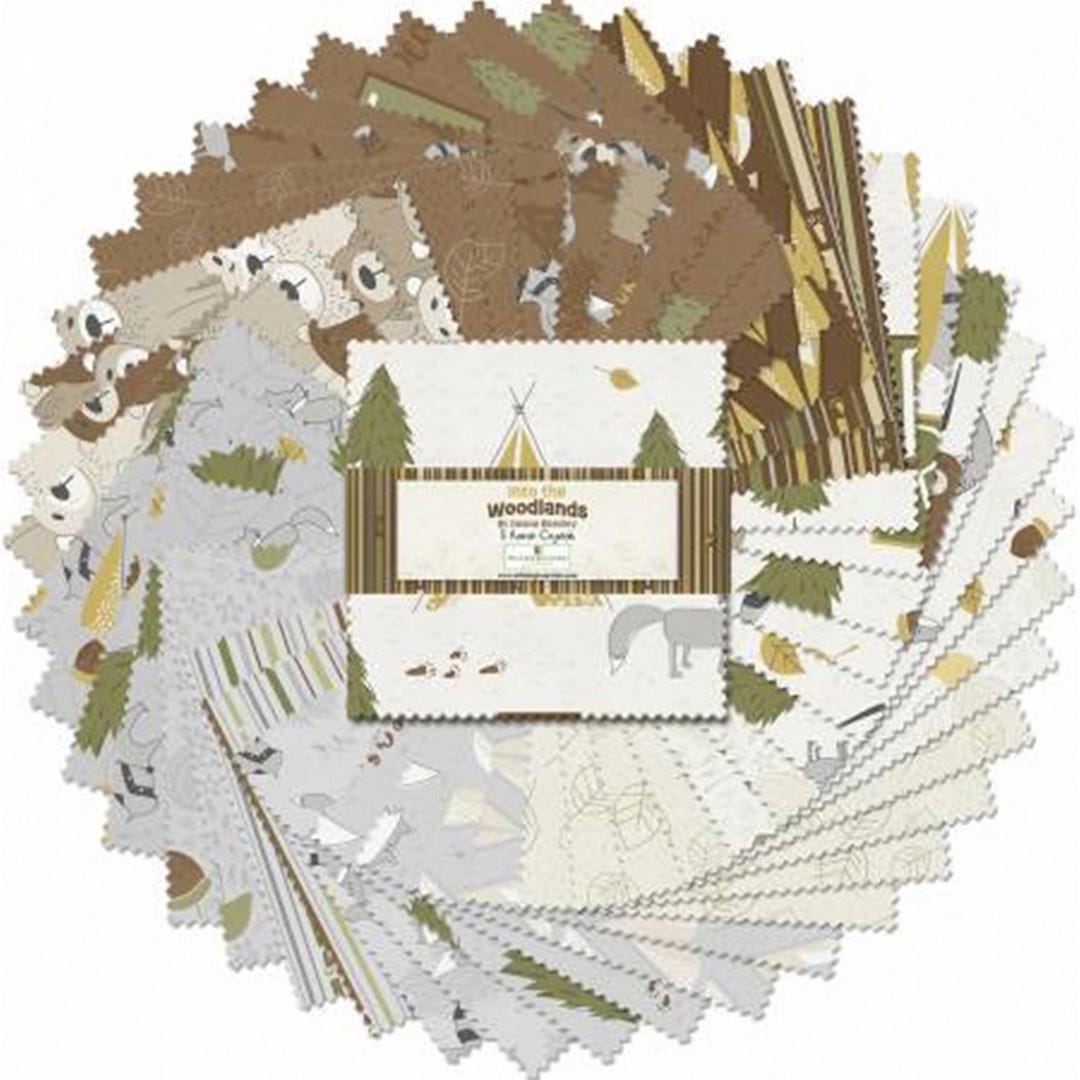 Charm Pack Into the Woodlands 5" Stacker-charm Pack- Into the Woodlands ...