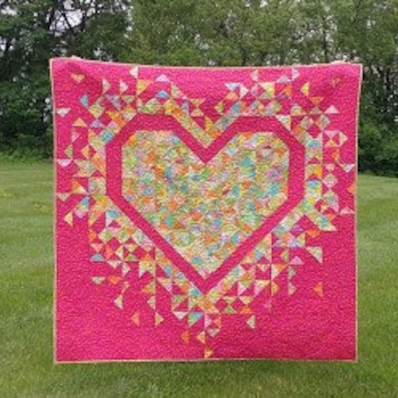 Exploding Heart Quilt Pattern - Etsy