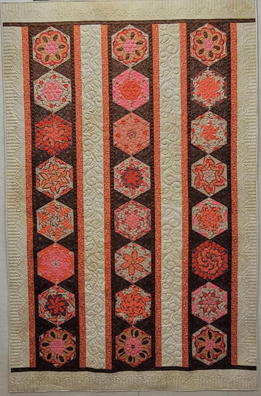 Quilt Finished Stack and Whack Quilt-long Throw Size-handmade and ...