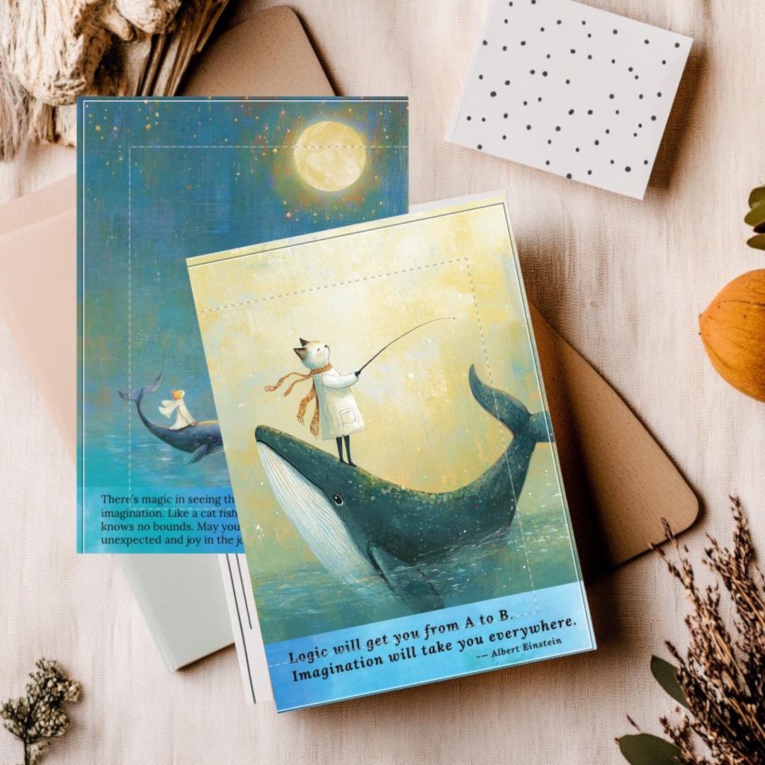 Imagination Takes You Everywhere Card Albert Einstein Quote ...