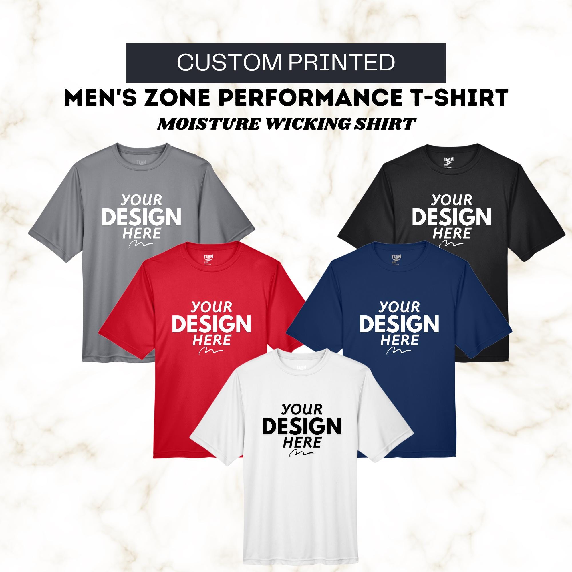 Personalized Dri Fit T-shirt, Custom Logo Tees, Personalized Wicking T ...