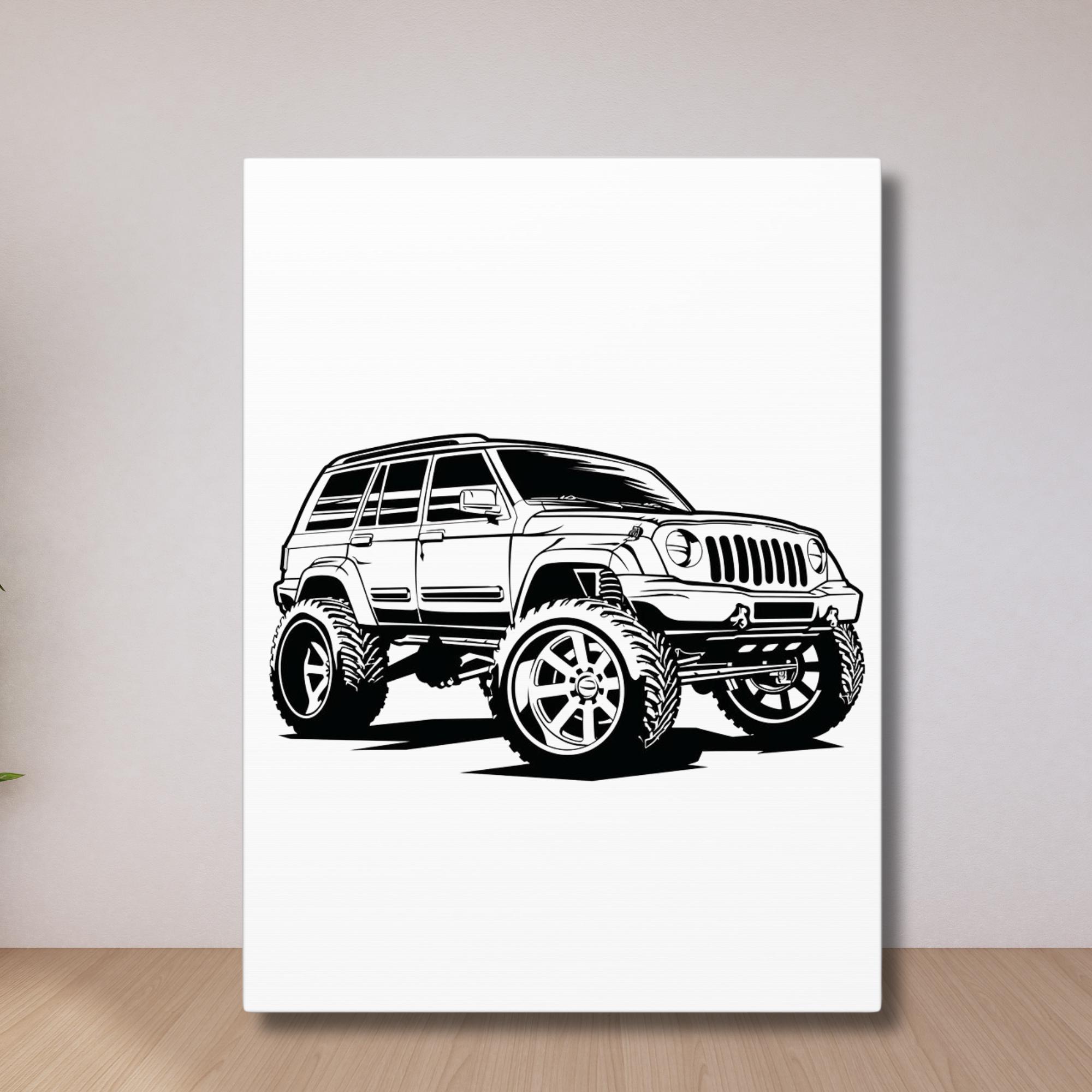 Jeep SVG Cut File | Off-road 4x4 Jeep Clipart | Adventure Vehicle SVG ...