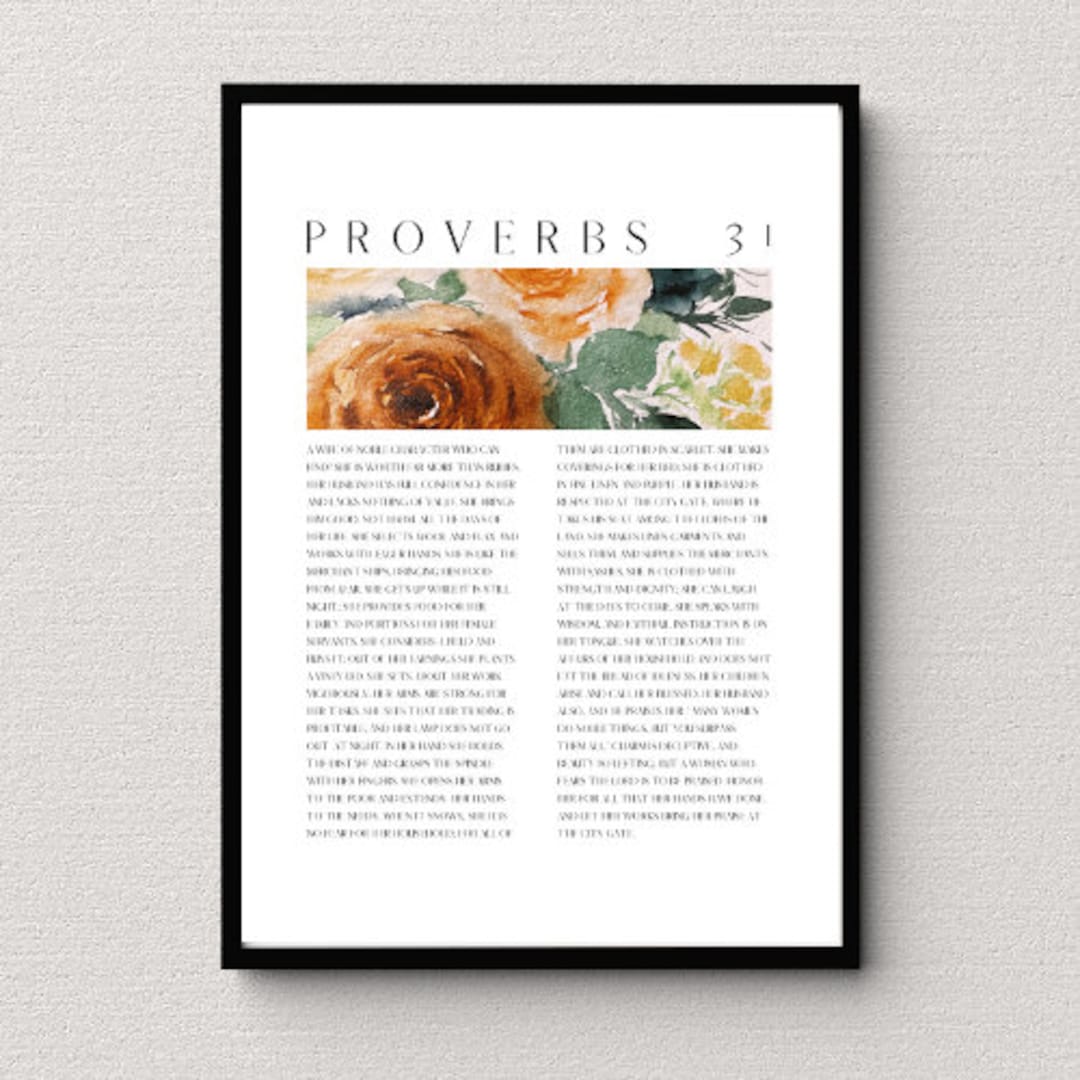 Proverbs 31, Proverbs 31 Woman, Bible Verse Art, Christian Art, Bible ...
