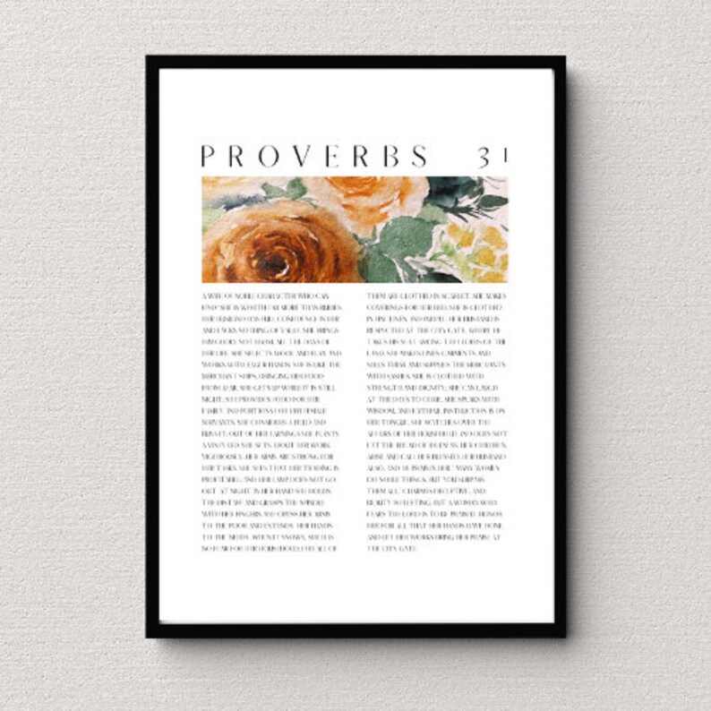 Proverbs 31, Proverbs 31 Woman, Bible Verse Art, Christian Art, Bible ...
